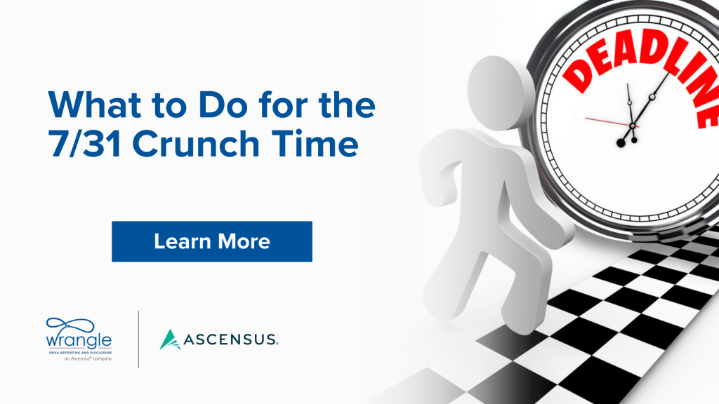 What to Do for the 7/31 Crunch Time - Wrangle 5500: ERISA Reporting and ...